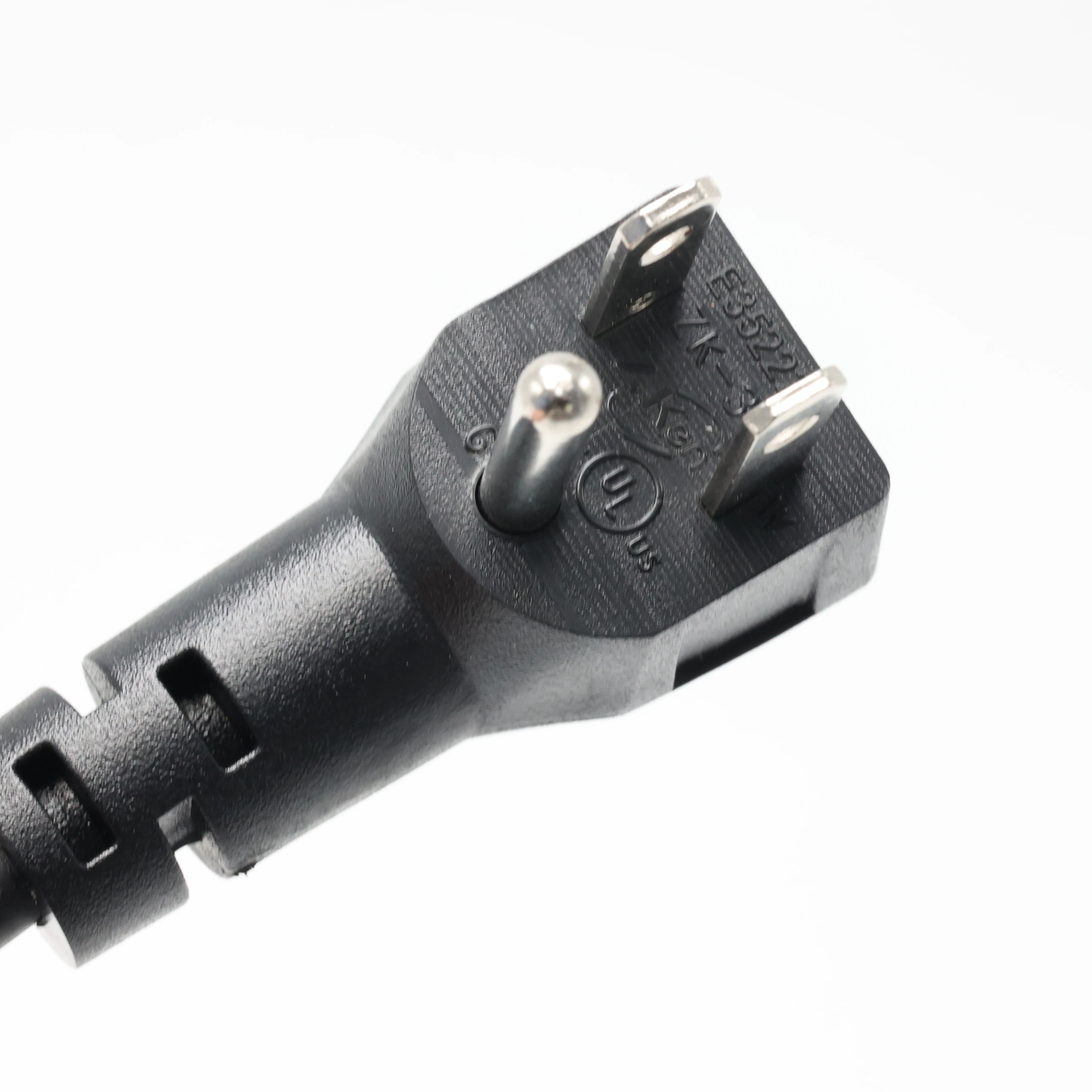 US American Right Angle 3 Pin Power Plug America Standard Ac Power Cord ...