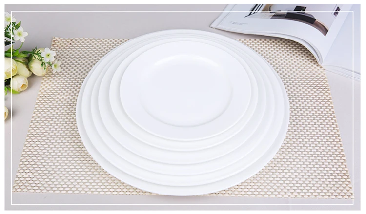 Cheap White Ceramic Porcelain Dinnerware Sets for Hotels