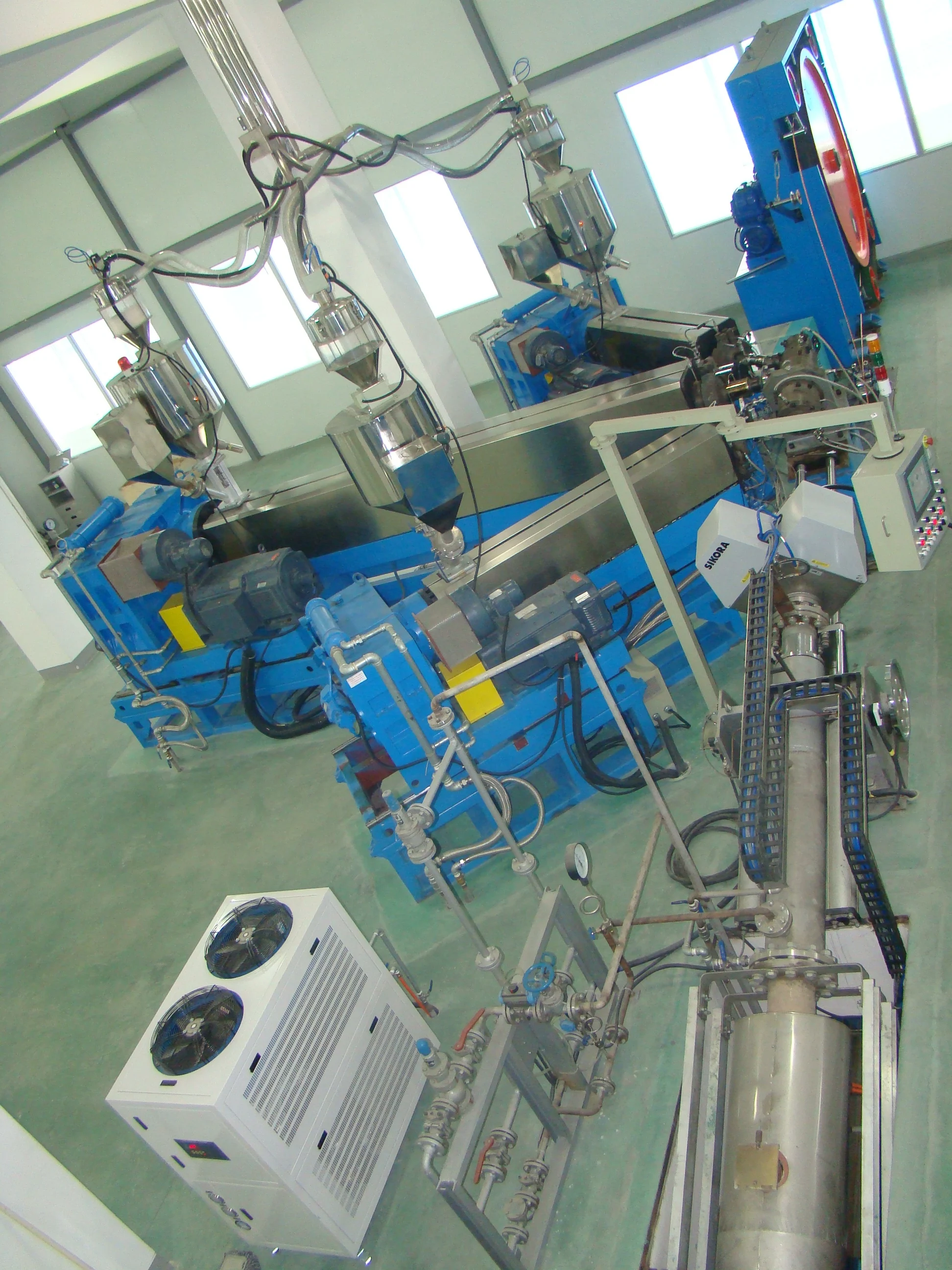 SWAN 6~35kv Power Cable XLPE 3-Layer Co-Extrusion Line