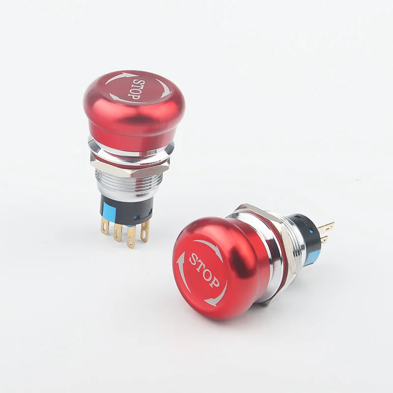 16mm Emergency Stop Push Button Switch - CE, ROHS Approved