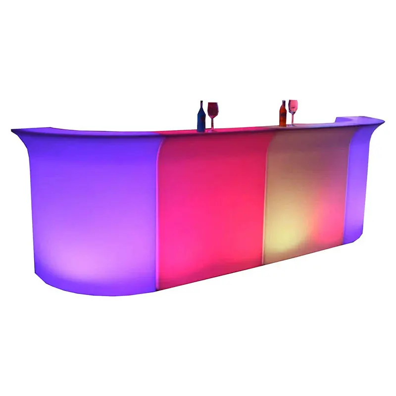Mobile Illuminate Glow Led Bar Counter - Modern & Eco-friendly