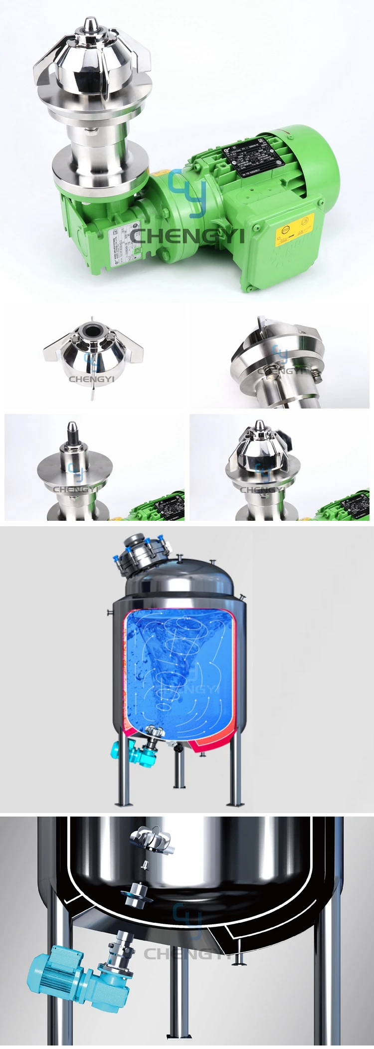 Stainless Steel Tank Bottom Magnetic Mixer/industrial Magnetic Stirrer ...