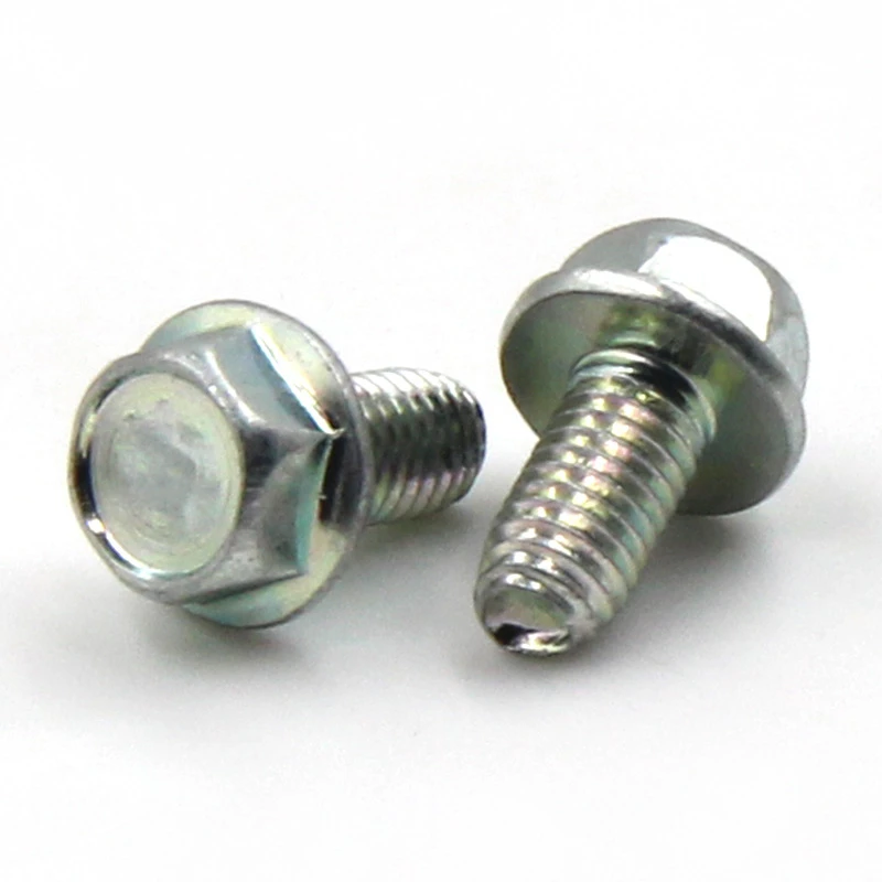 Galvanized Hexagon Flange Triangle Screw Flange Surface Bolt Screw M5 ...