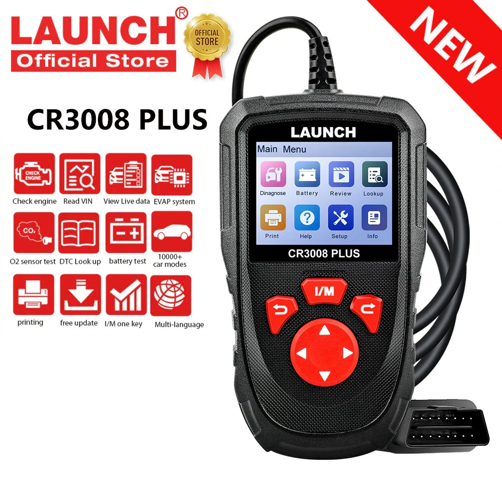 Launch CR3008 Plus OBD2 Scanner - Universal Diagnostic Tool