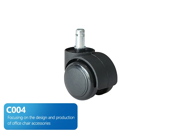 Computer Office Chair Spare Wheels Pu Material Black Color Rolling computer-office-chair-spare-wheels-pu-material-black-color-rolling