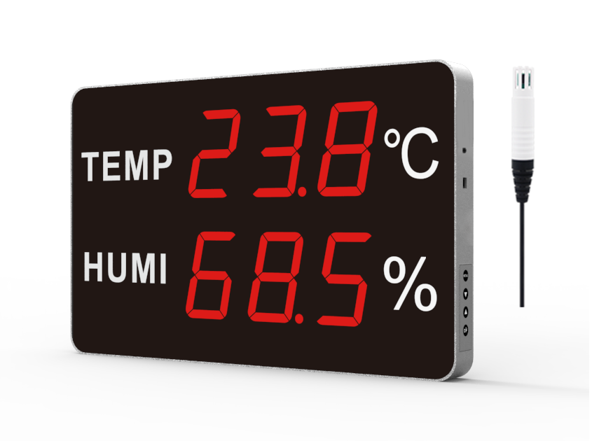 Large LED Screen Temperature and Humidity Board for Supermarket