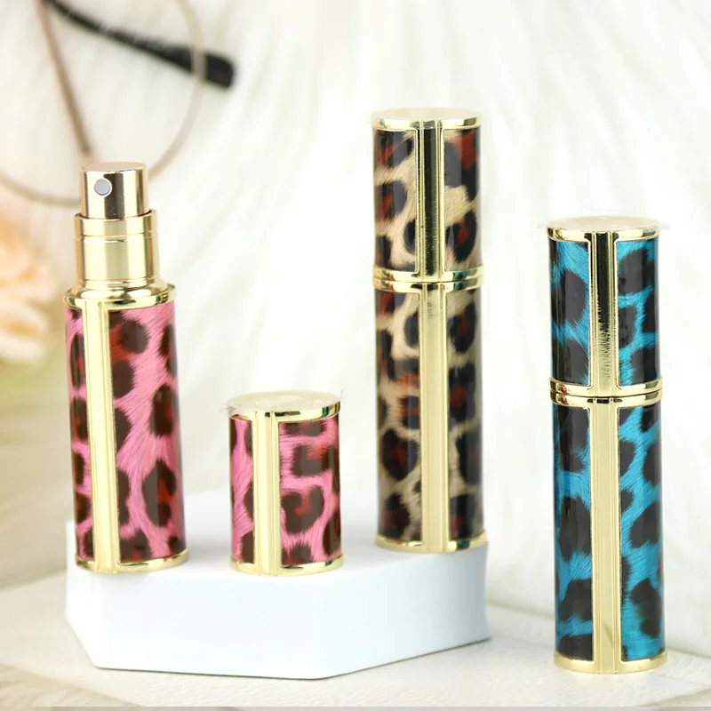 Leopard Print Fashion Perfume Atomizer Travel Leak Proof Fragrance ...