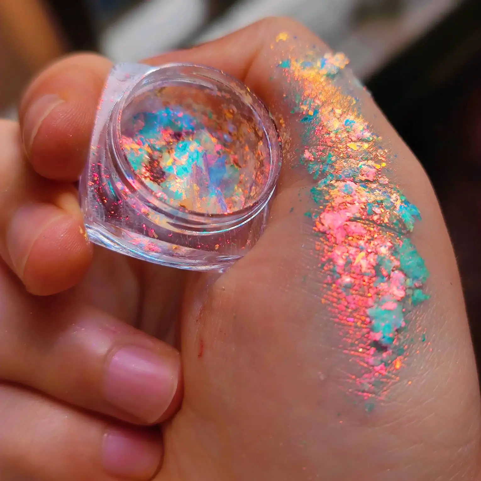 New Colors Aurora Multichrome Eyeshadow Flakes,Iridescent Chrome ...