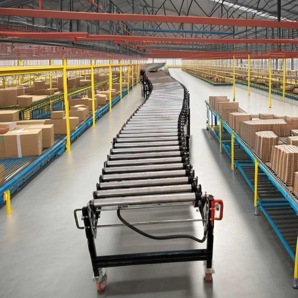 Qingdao Stars Portable Motorized Flexible Gravity Roller Conveyor New ...
