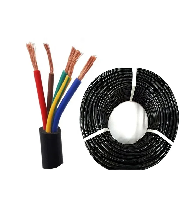 18 Gauge Ul2517 Black Pvc Insulated 105c 300v 4 Core Power Cord Cable ...