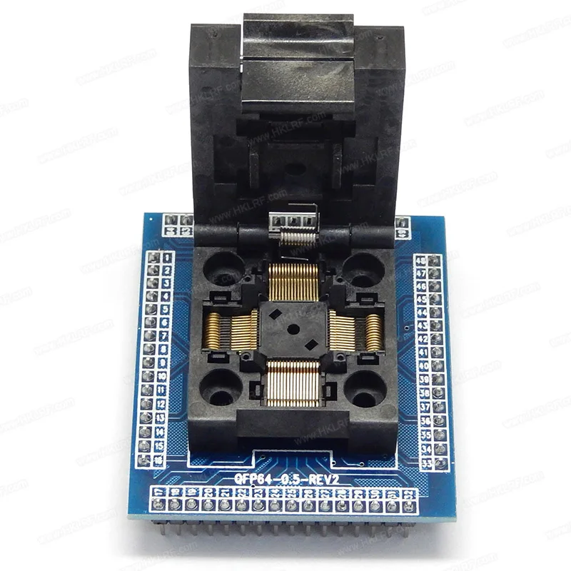 Qfp64 To Dip64 Chip Programmer Socket Qfp64-0.5-rev1 Adapter Socket - Buy Qfp64-0.5-rev1 Adapter ...