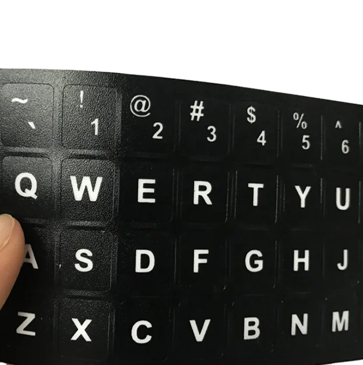 Custom Die Cut Vinyl Alphabet Guide Shortcut Sticker Durable Waterproof ...