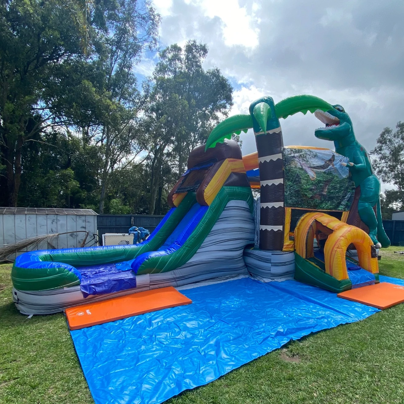 Commercial Inflatable Dinosaur Bouncer Bouncy Castle T-rex Inflatable ...