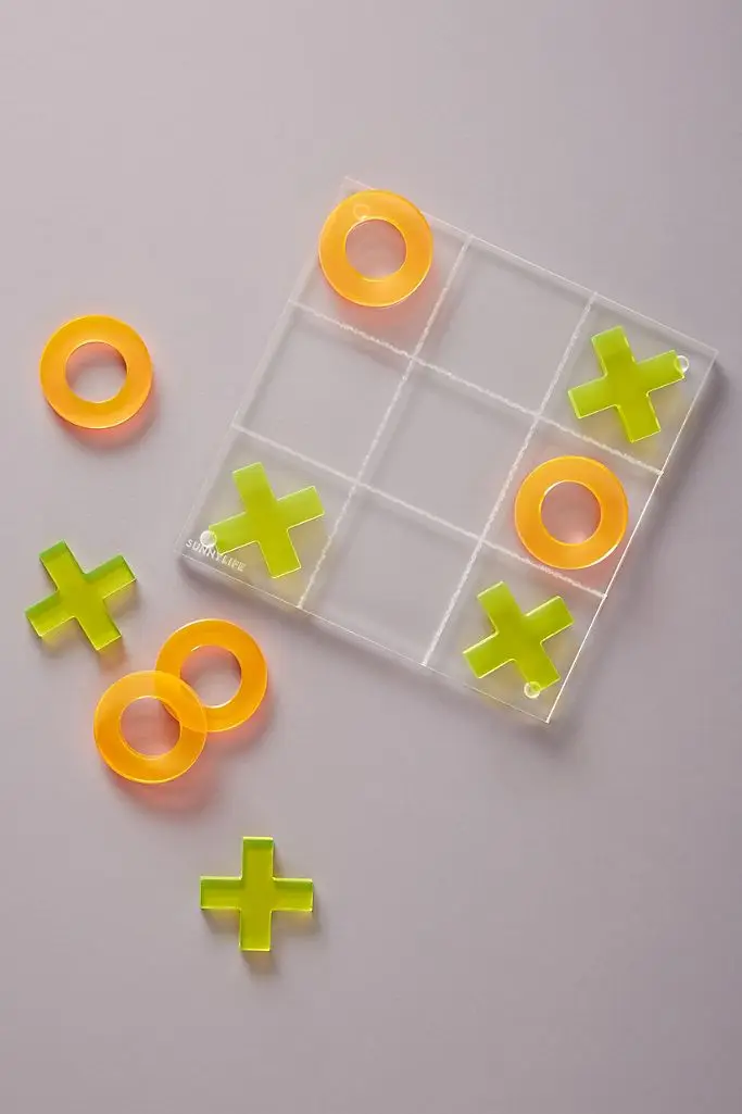 Acrylic XO Game Tic Tac Toe Set - Eco-Friendly & Luxury
