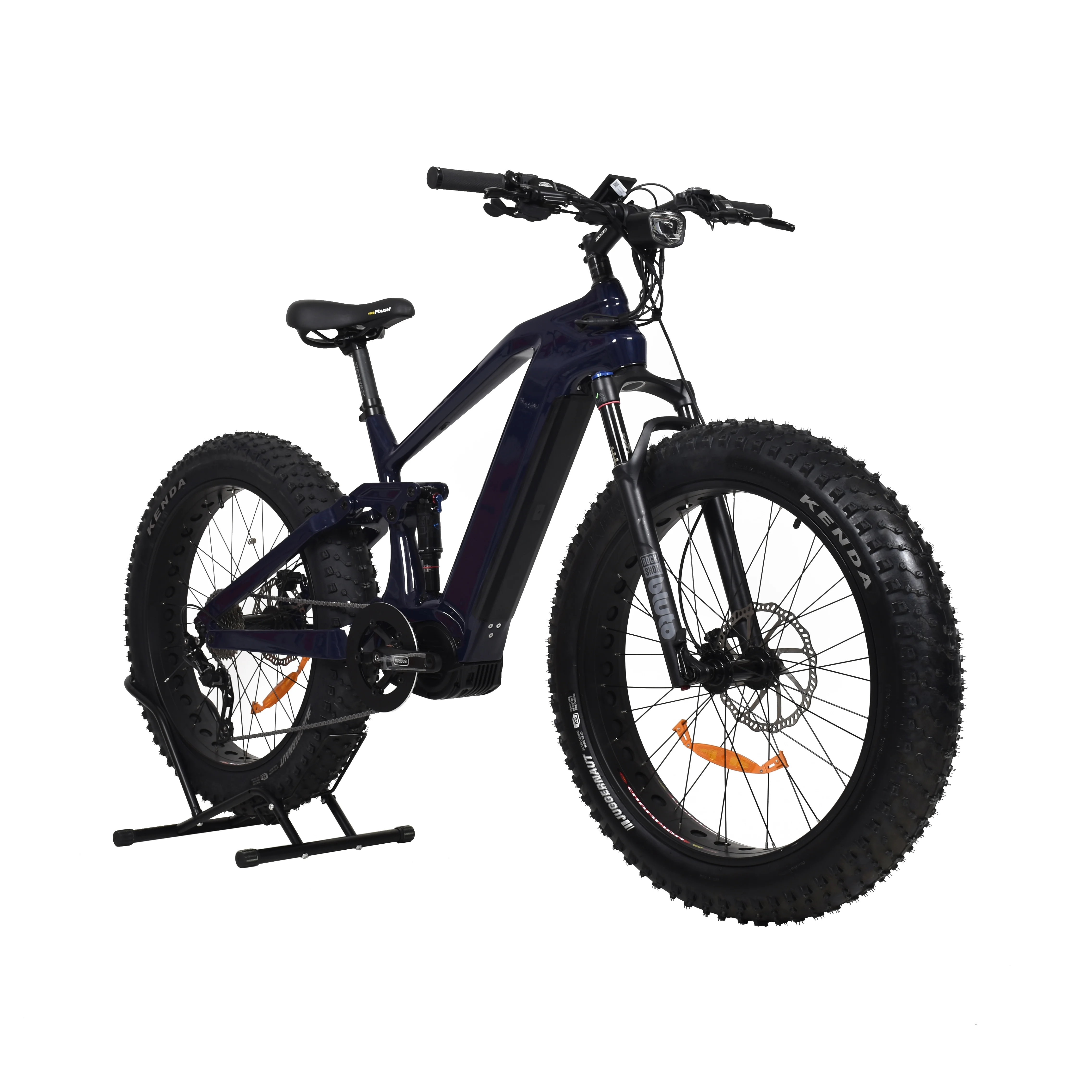 26 Inch Fat Bike Carbon Fiber E Bike M620 1000w Mid Motor Electric Bike