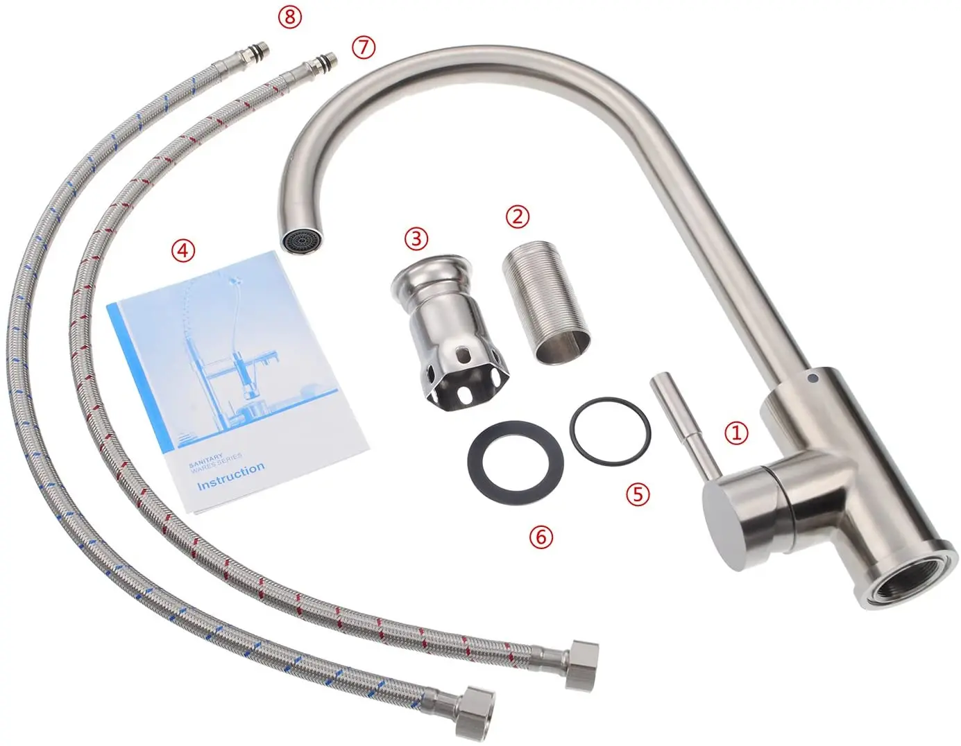 K010C Desk Mounted Stainless Steel Kitchen Sink Faucet| Alibaba.com