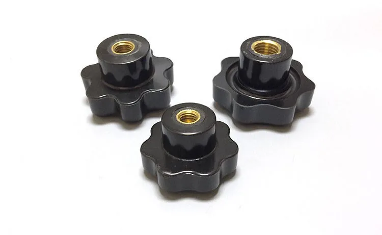 M4 - M16 Plastic Bakelite 7 Star Knob Handle Nuts - SHKH