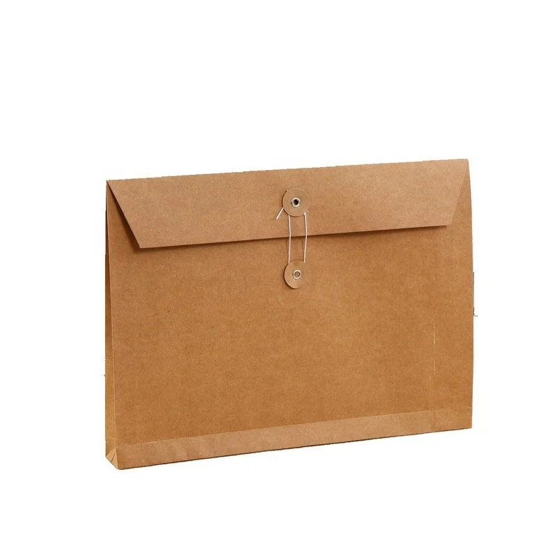 Brown Kraft Paper Folder With String A4 A5 Office Home School ...