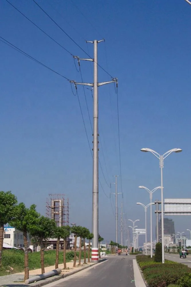 Poste Monopolo De Acero De 33kv,Torre Con Inmersión En Caliente ...