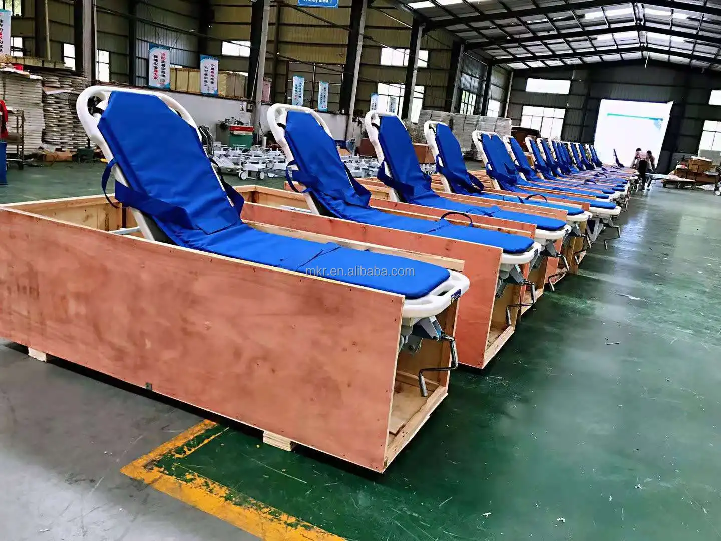 Hospital Rise-and-fall Hydraulic Stretcher Patient Transfer Trolley ...