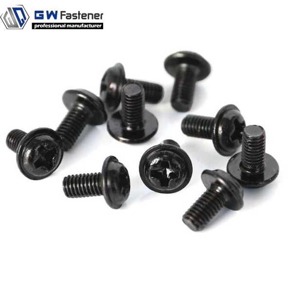 Black Hexagon Hex Socket Flat Head Countersunk Metric Screw M2 M2.5 M3 ...