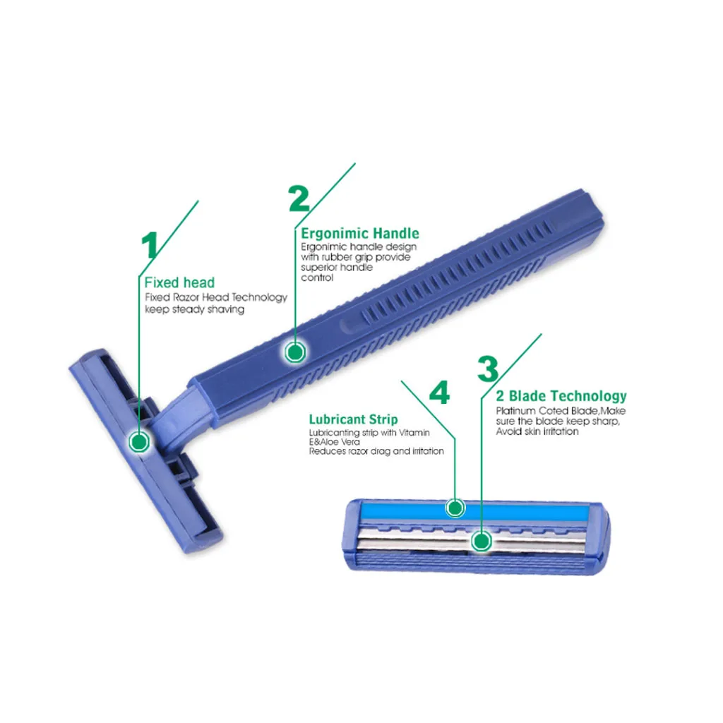 Blue /yellow Medical Razor Sweden Stainless Steel With Comb Safe ...