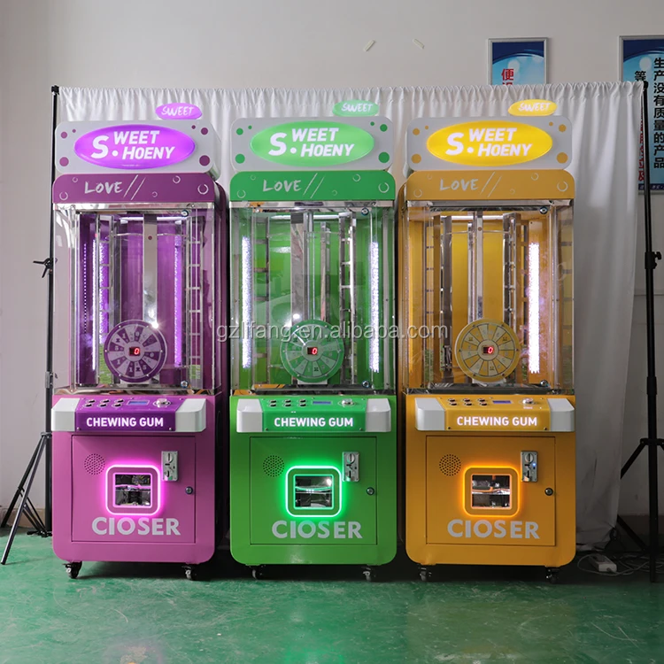 New Arrival Cash Coin Operated Chewing Gum Arcade Prize Vending Game ...