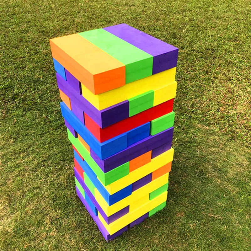 Jumbo Floor Stacking Games Outdoors Garden Yard Giant Tumbling Timber ...