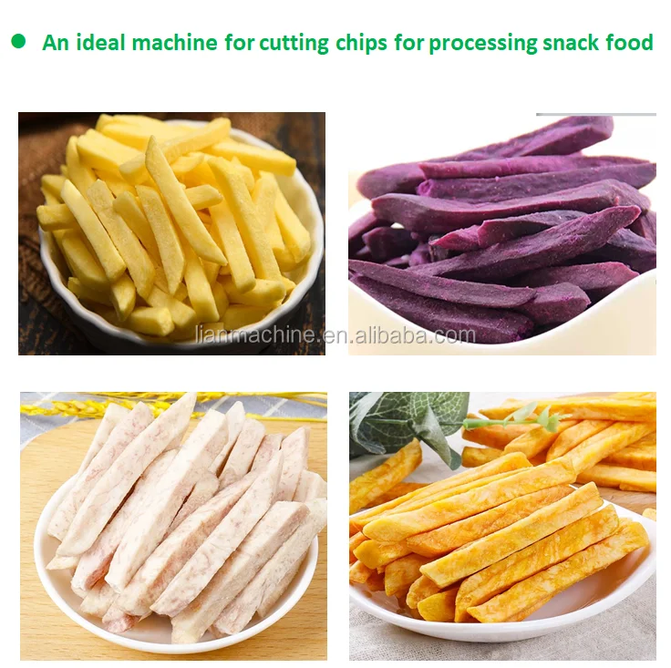 Electric taro carrot stick baton cutter potato fries cutting machine ...