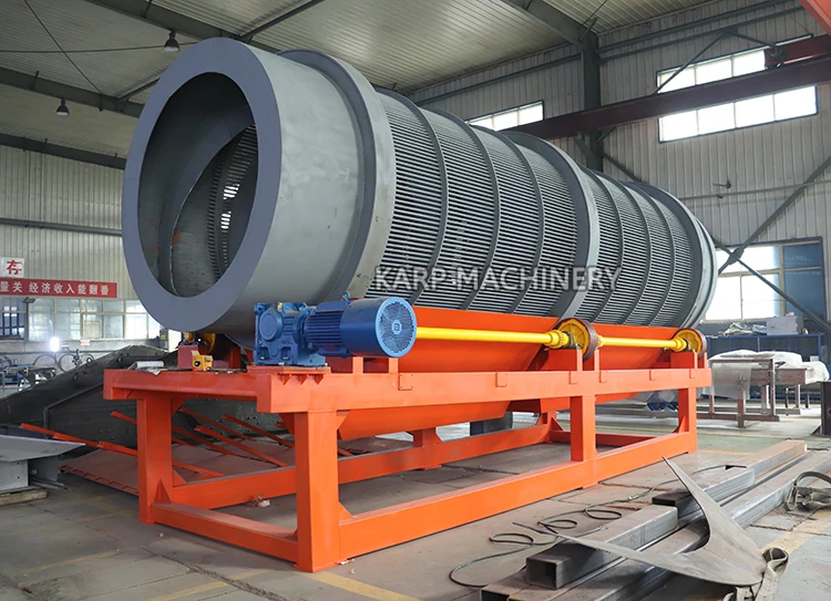 Aggregate Screening Rotating Drum Sieve Machine Trommel Screen - KPYTS ...