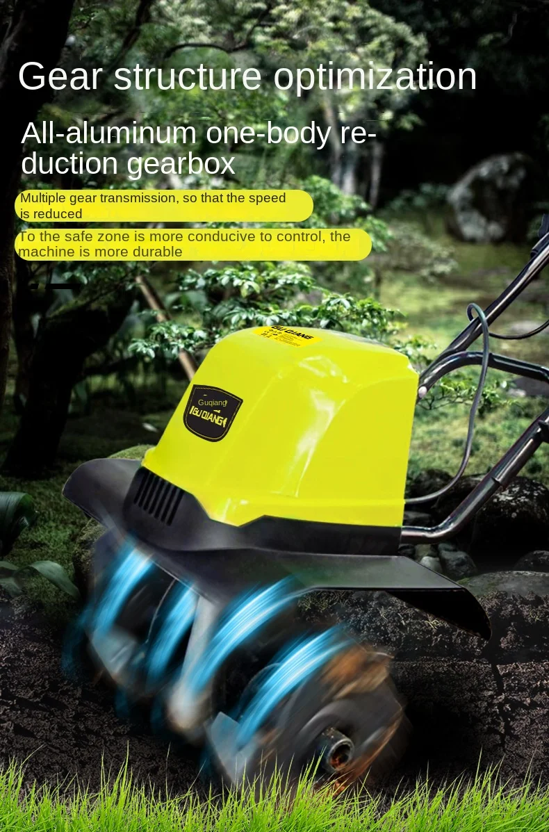 Industrial Grade 220V Micro-Tiller Ripper Small Electric Plough Machine ...