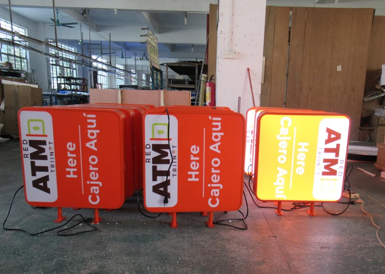 Outdoor Waterproof 3d Logo Vacuum Forming Atm Led Light Box Sign For ...
