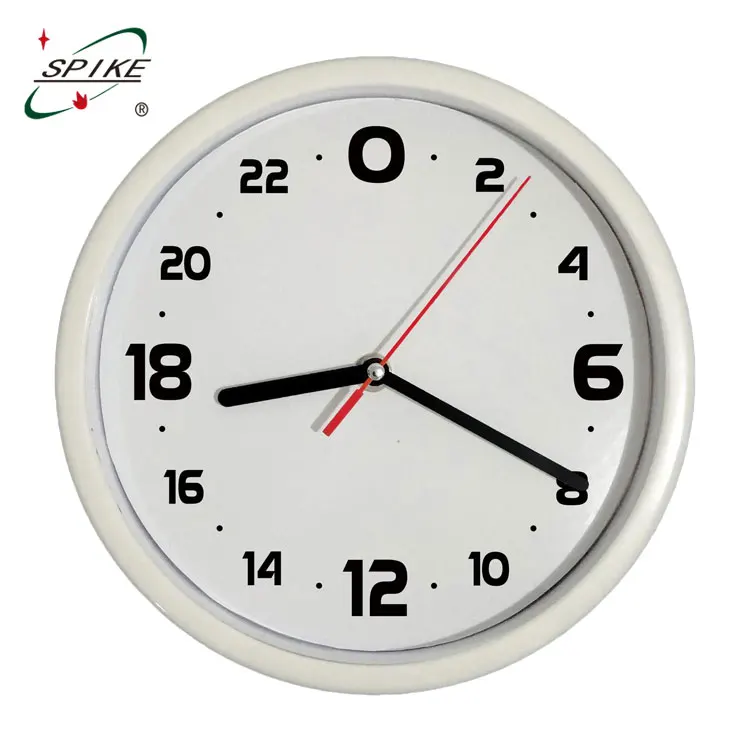 24 Hour Analog Wall Clock With 24 Hour Clock Movement - Buy 24 Hour ...