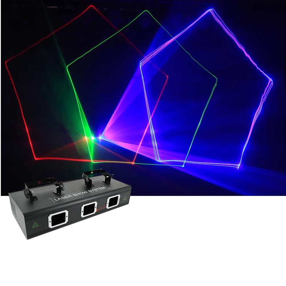 Double Lens Scan Projector Light Dj Show Beam Moving Stage Lamp Dmx Rgb ...