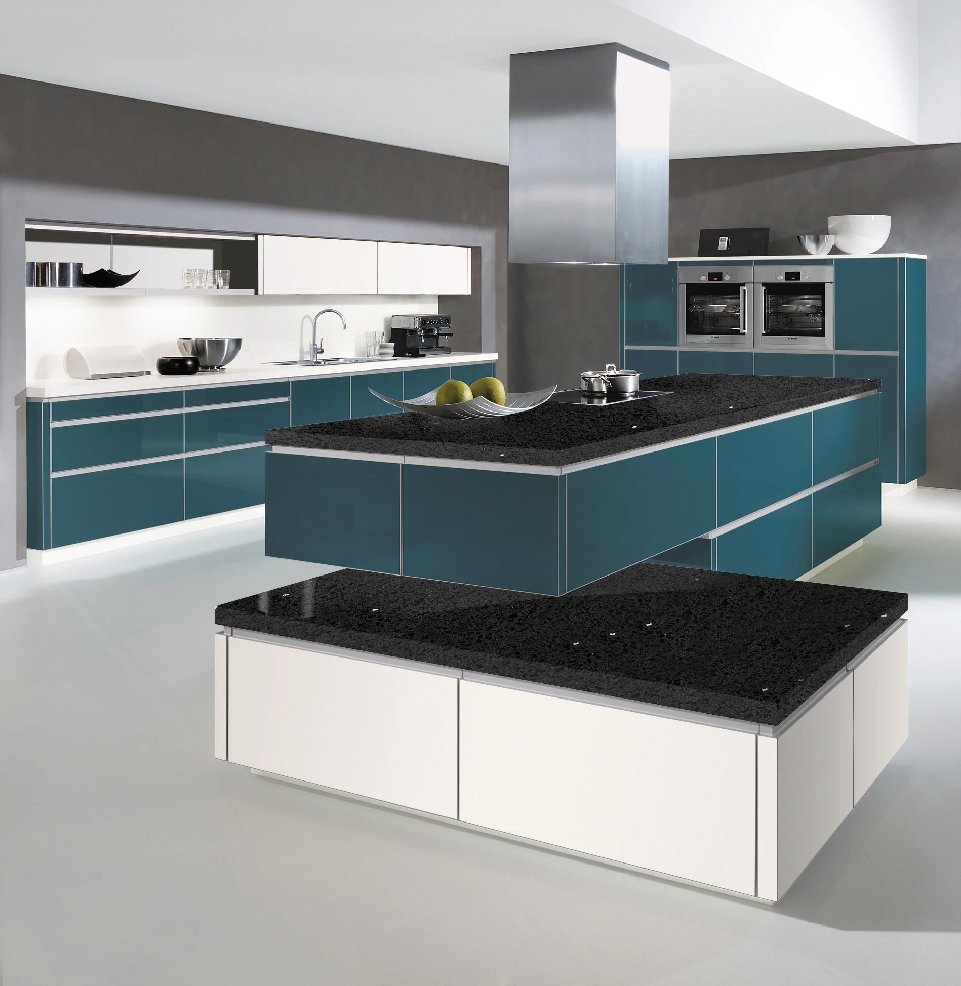 Artificial Stone Sparkle Blue Quartz Countertop - Buy Artificial Stone ...