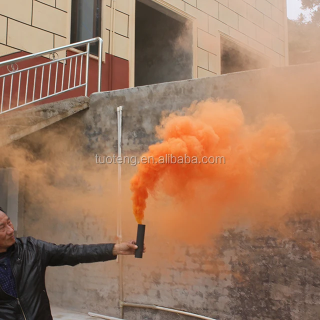 Photo Artifact Smoke Bomb Orange Hand-held Grenade Fireworks - Buy Cold ...