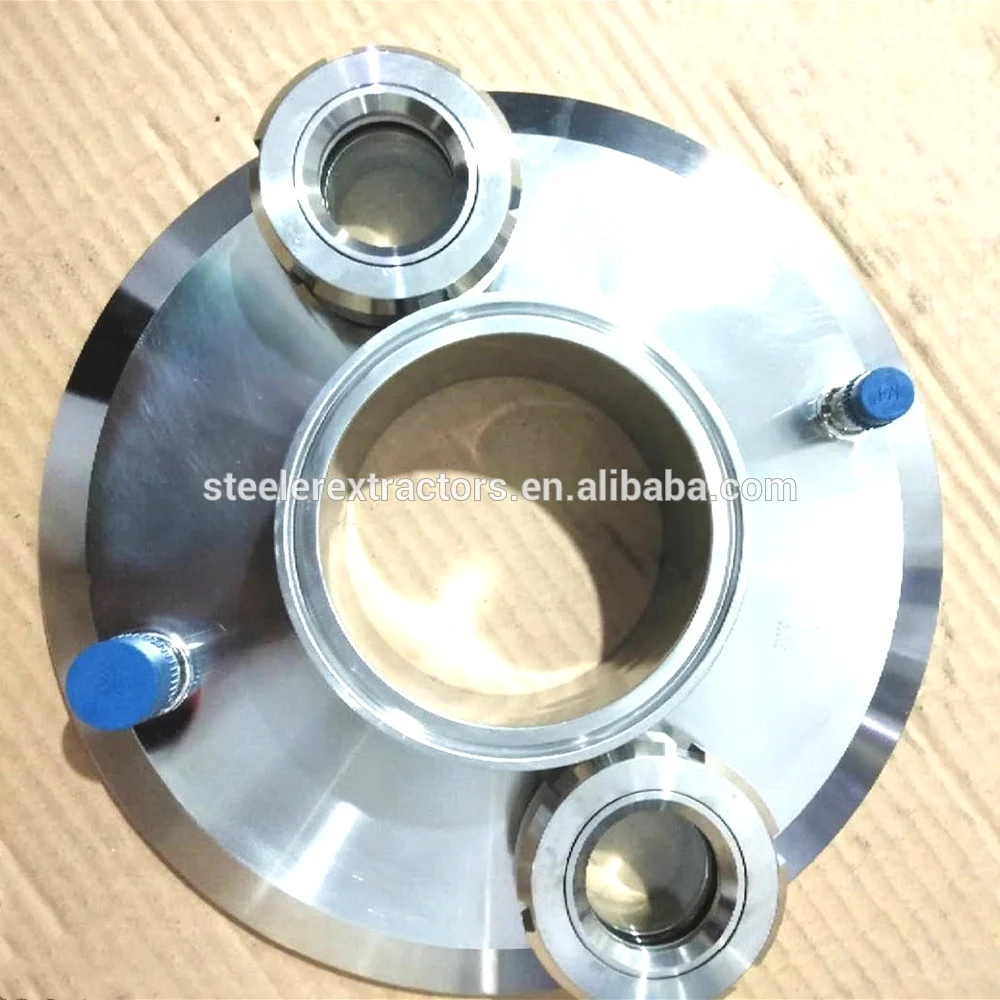SS304 Hemispherical Tank Lid - Tri-Clamp End Cap Extractor