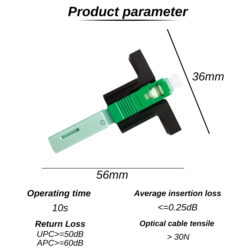 High Quality 53MM SC APC SM Single-Mode Optical Connectors