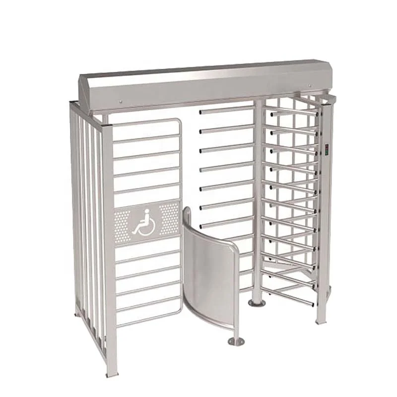 304 Stainless Steel Pedestrian Wheelchair Barrier Security Turnstile ...