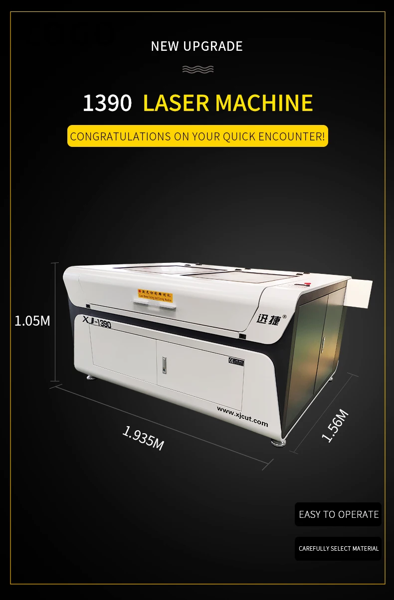 100w 150w 180w Co2 Laser/1390 Laser Cutting Machine/laser Cutter And ...