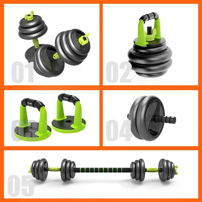 Men Home Gym Professional Bodybuilding Dumbbell Portable 20kg Straight ...