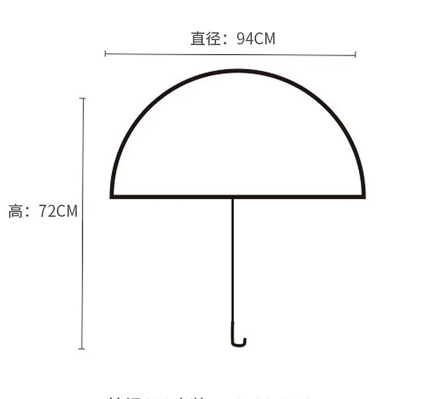 Umbrella Transparent Design Custom Plastic Clear Frosted Plastic Eva ...
