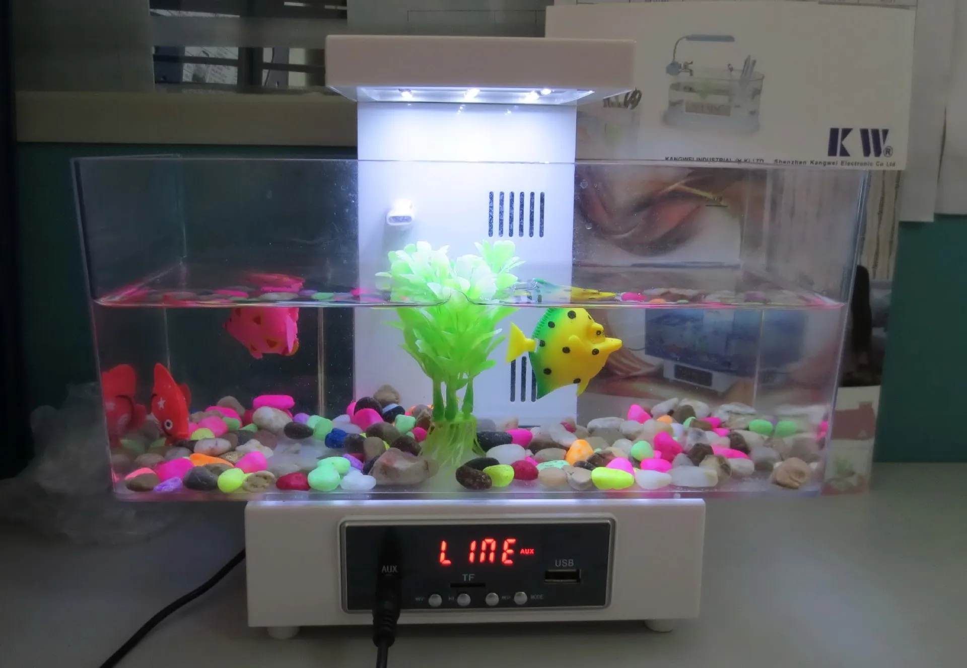 Mini Fish Tank USB Backlight LCD Display Screen
