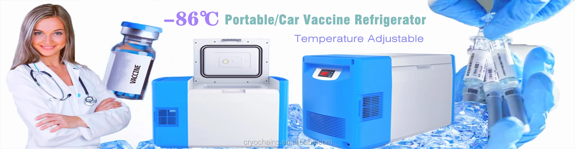 Car Pharmaceutical Low Temperature Freezer Laboratory Vaccine Storage ...