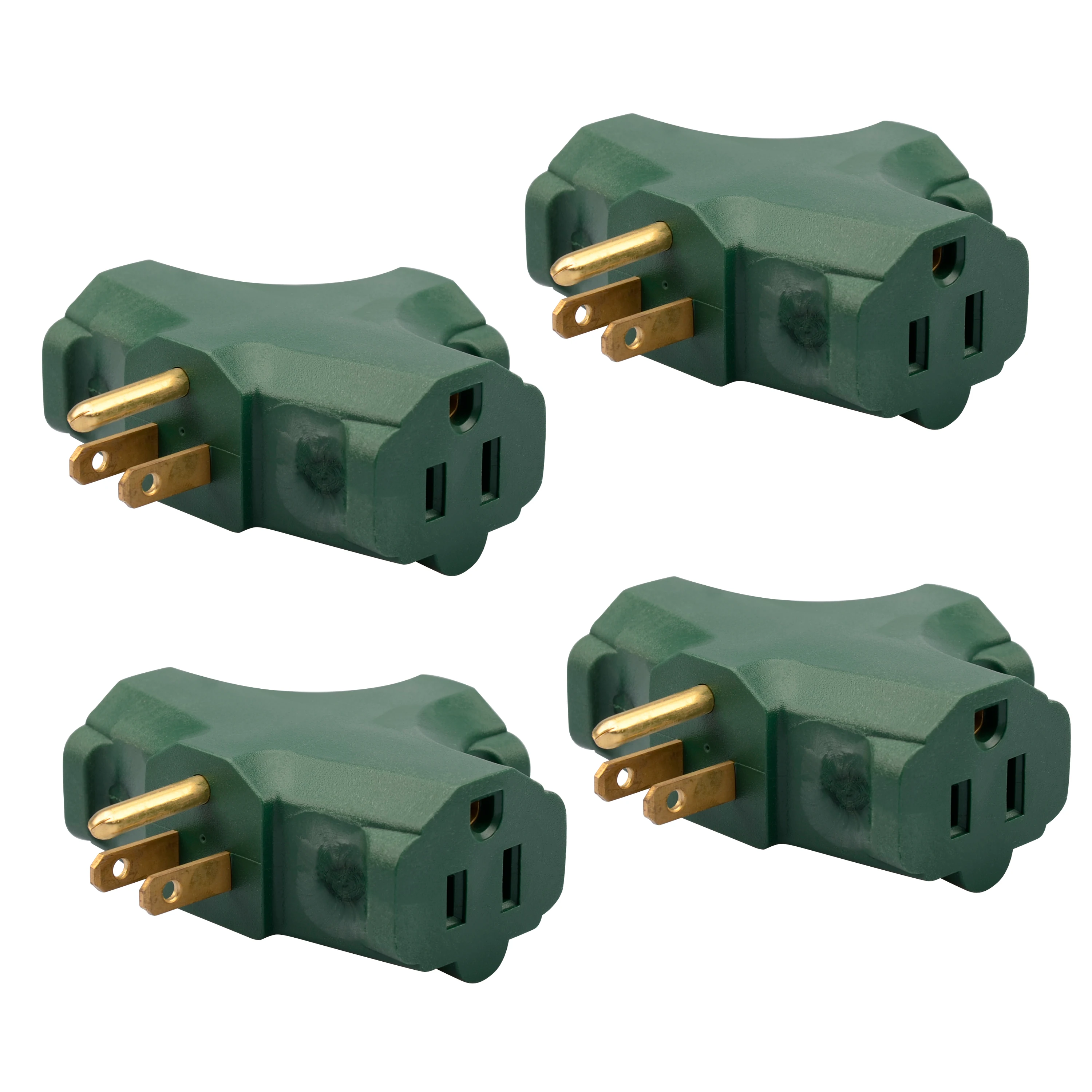 Ls9298 T-shape Heavy-duty Grounded Power Tap - Buy 3-outlet Grounding ...