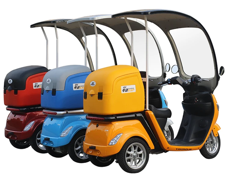 3 Wheels Electric Food Delivery Scooter - Efficient & Reliable