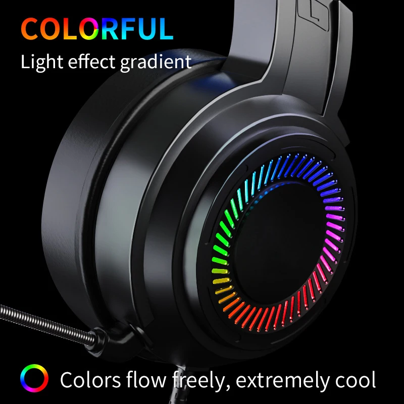 3.5mm Gaming Headphones Stereo Rgb Marquee Earphones Headset With ...