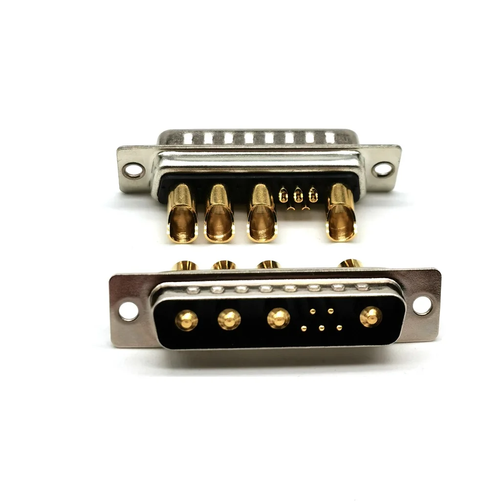 Solder Type 9w4 Power Dsub Female Connector - Buy D-sub Connector,Power ...
