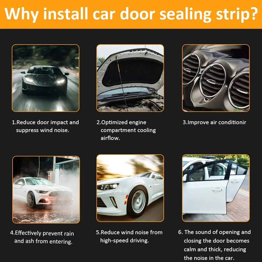 Automotive Weather Stripping - Durable Rubber Seal Strips
