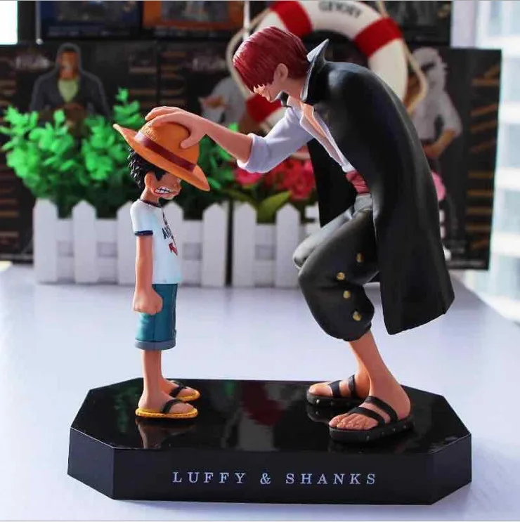High Quality 400g Japanese Cartoon Movie One Pieces Luffy Shanks Figure ...
